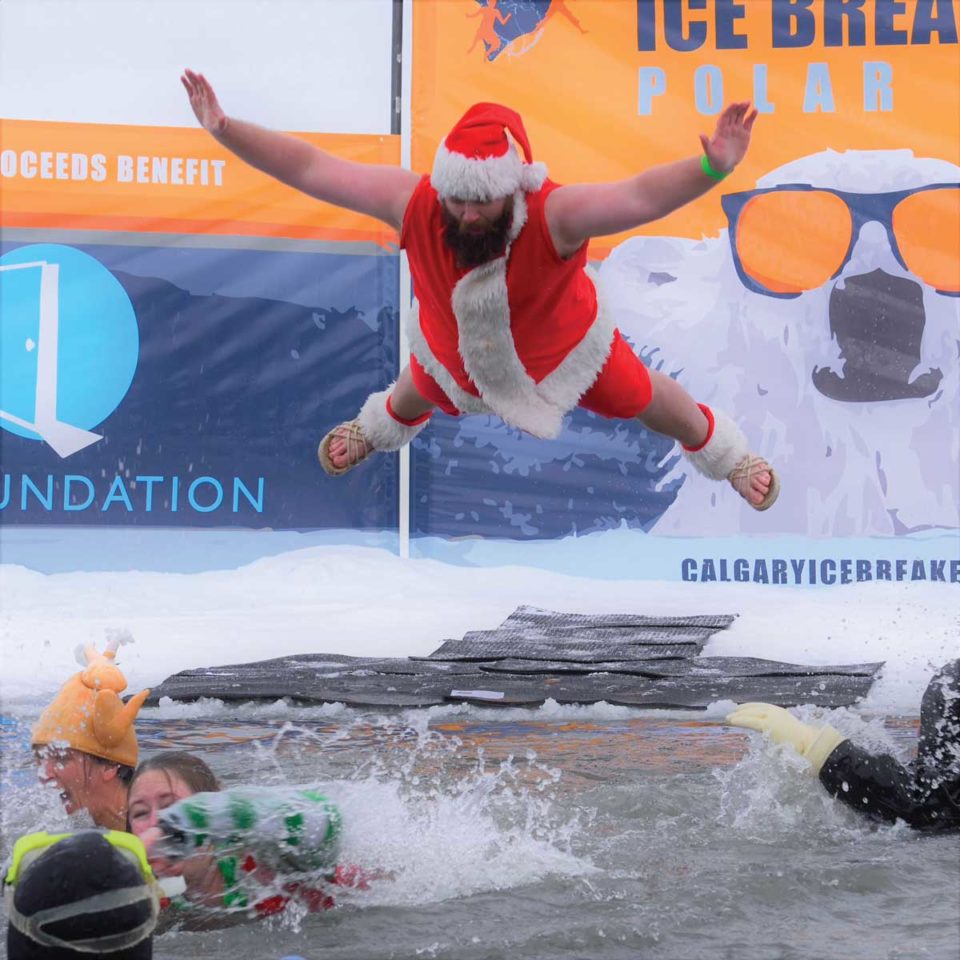 Jump into Ice-cold Water at the 10th Calgary Icebreaker Polar Dip ...