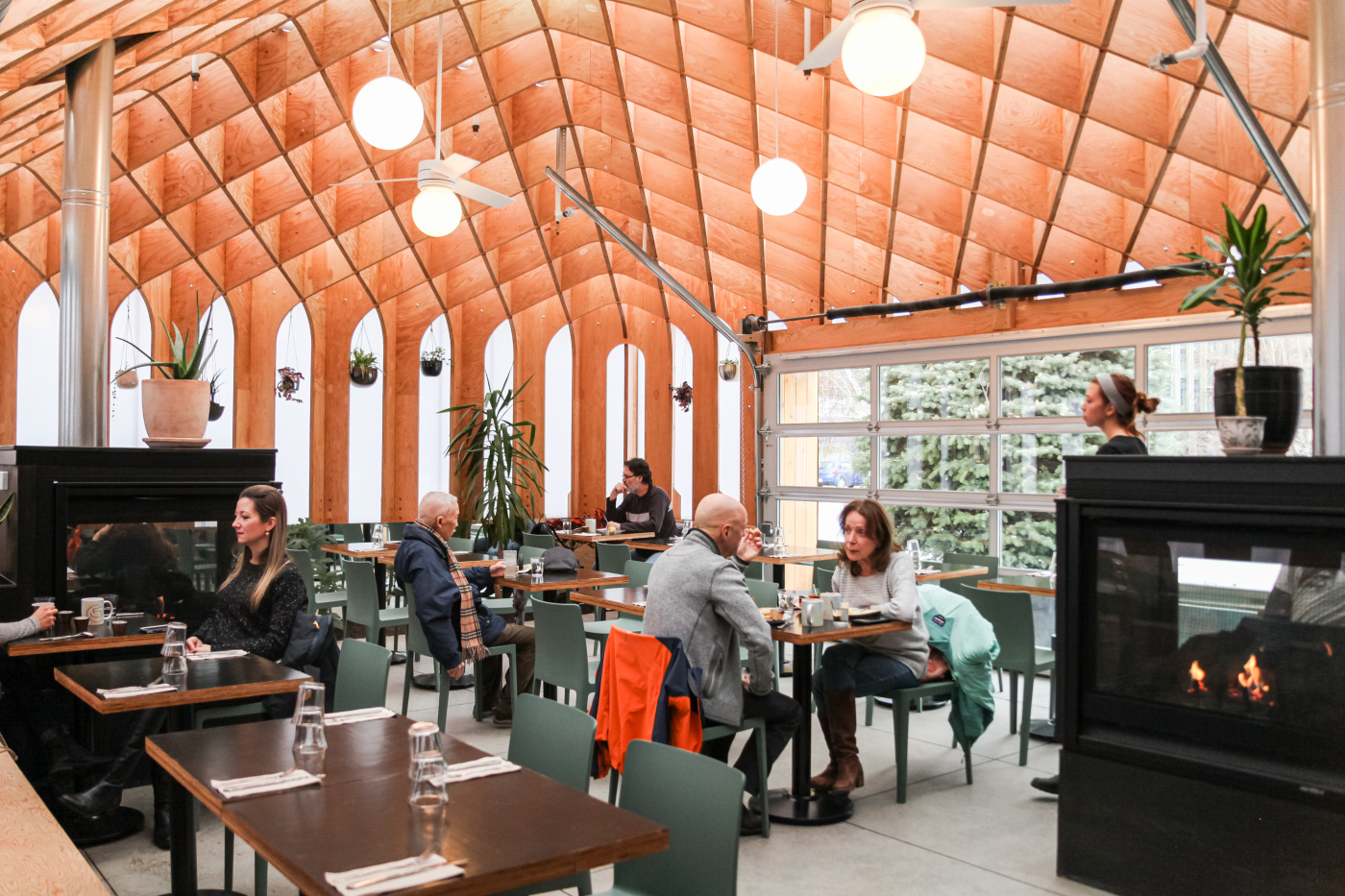 Inside Sidewalk Citizen's New Restaurant in Central Memorial Park ...