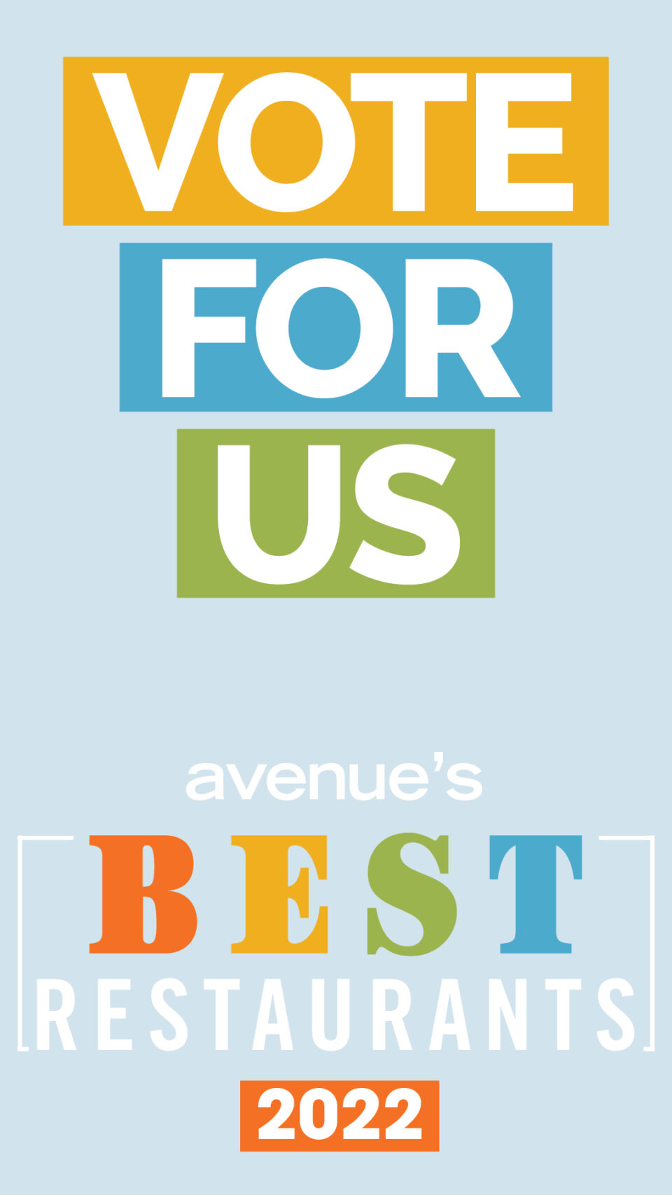 Best Restaurants Ballot Promotion Kit - Avenue Calgary