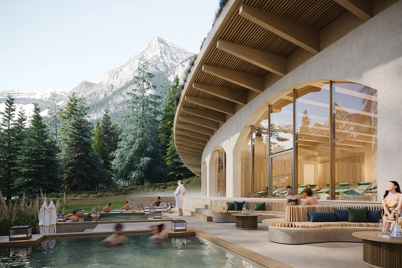 A New Nordic-Style Thermal Wellness Facility is Opening in Lake Louise ...